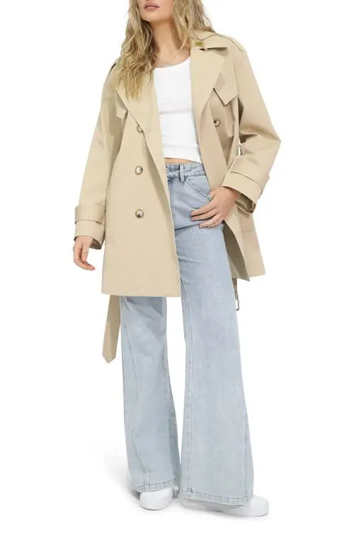 BELLE & BLOOM Whispers Of Verona Trench Coat - Light Camel