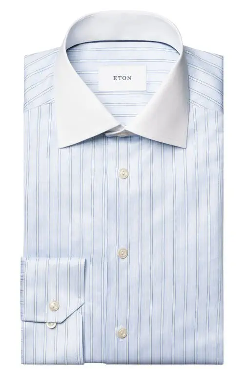 Eton Slim Fit Stripe Dress Shirt
