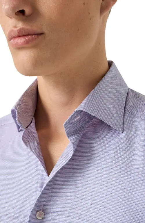 Eton Slim Fit Semi Solid Dress Shirt