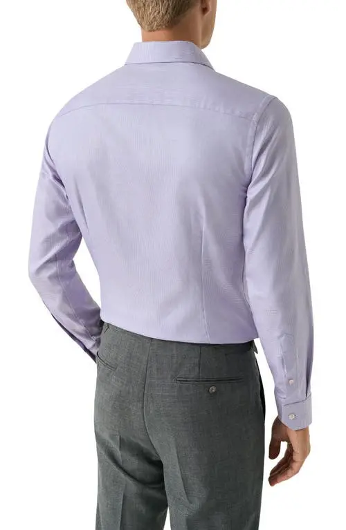Eton Slim Fit Semi Solid Dress Shirt