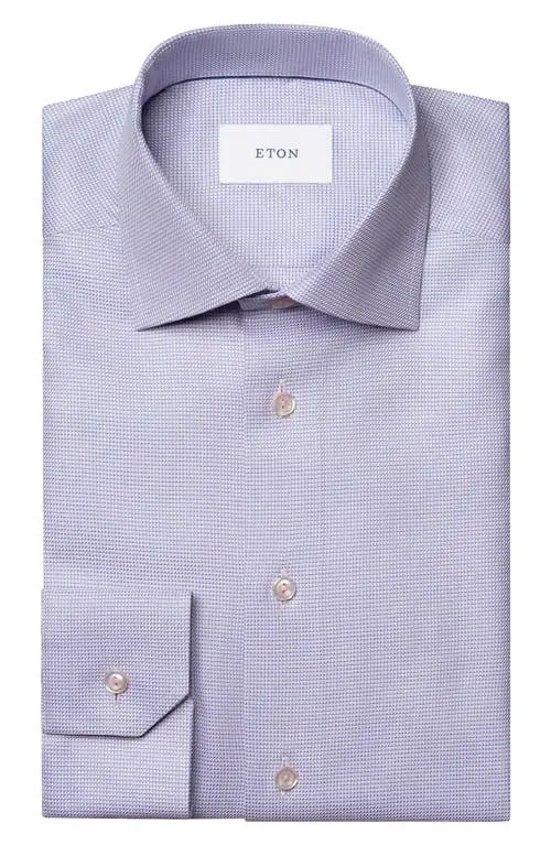 Eton Slim Fit Semi Solid Dress Shirt