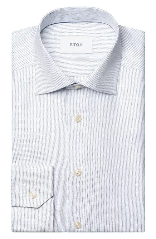 Eton Contemporary Fit Semi Solid Dress Shirt - Light Blue