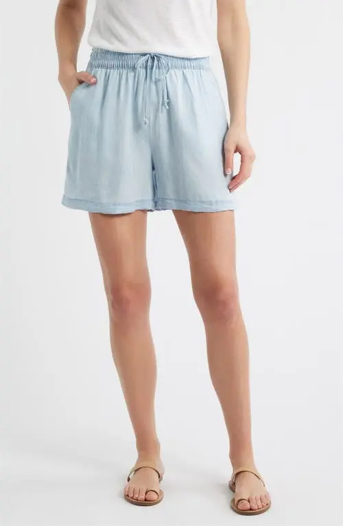 BEACHLUNCHLOUNGE Tiney Pull-on Shorts - Bleach Wash