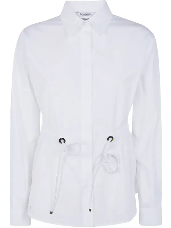 Max Mara Cotton Popeline Shirt - White