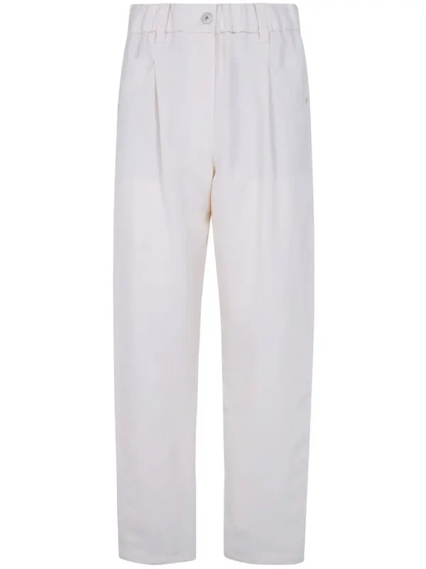 Brunello Cucinelli Straight Trousers - White