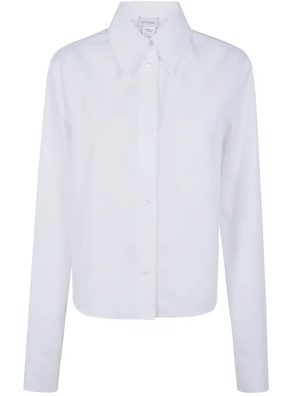 Max Mara Popeline Cotton Cropped Shirt