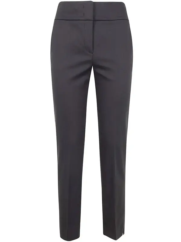 Peserico Stretch Cotton-viscose Pant - Black