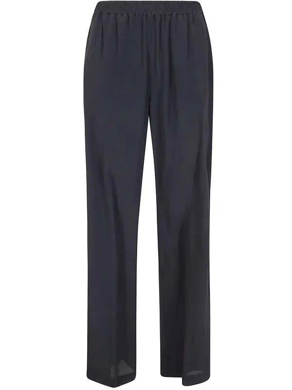 Seventy Crepe Mixed Silk Trousers