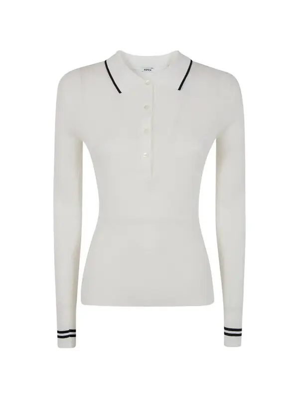 Aspesi Long Sleeve Polo Neck Sweater