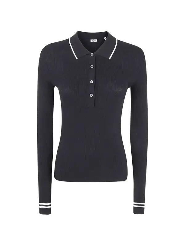 Aspesi Long Sleeve Polo Neck Sweater