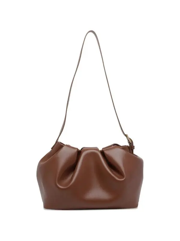 THEMOIRE Athena Bucket Vegan Fabric Bag - Brown