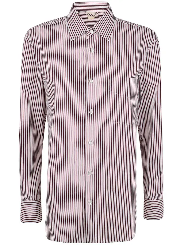 Aspesi Classic Striped Shirt - Red