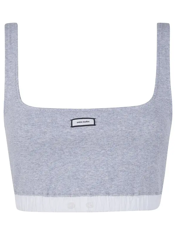 ENTIRE STUDIOS Lounge Bra - Gray
