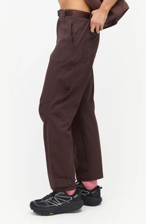 HALFDAYS High-waist Ripstop Pants - Americano