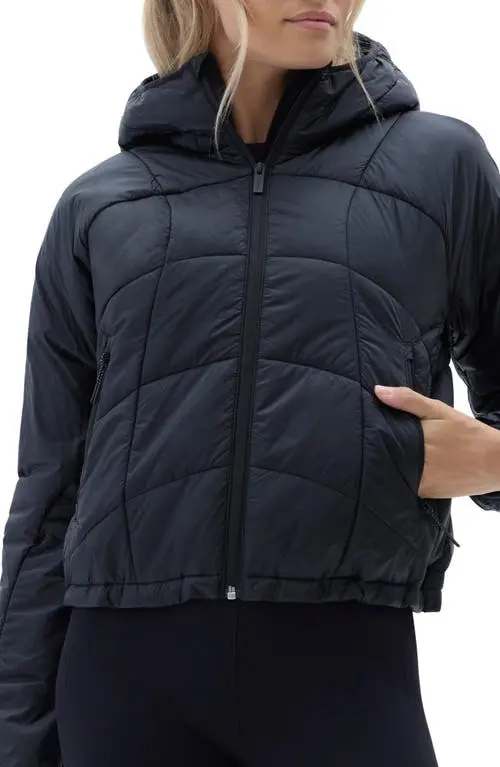 HALFDAYS Water Repellent Quilted Puffer Jacket - Black