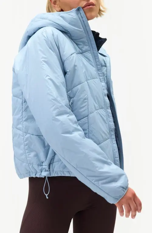 HALFDAYS Water Repellent Quilted Puffer Jacket - Blue Fog