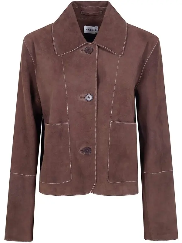 P.a.r.o.s.h Minuetto Suede Jacket