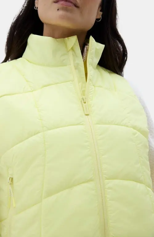 HALFDAYS Claude Water Repellent Quilted Vest - Limoncello