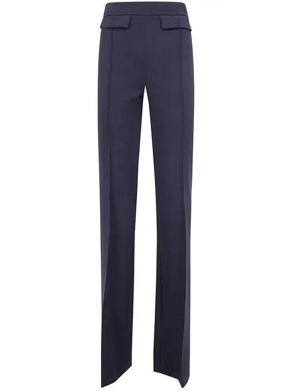 Elisabetta Franchi Essential Wide Leg Trousers - Black