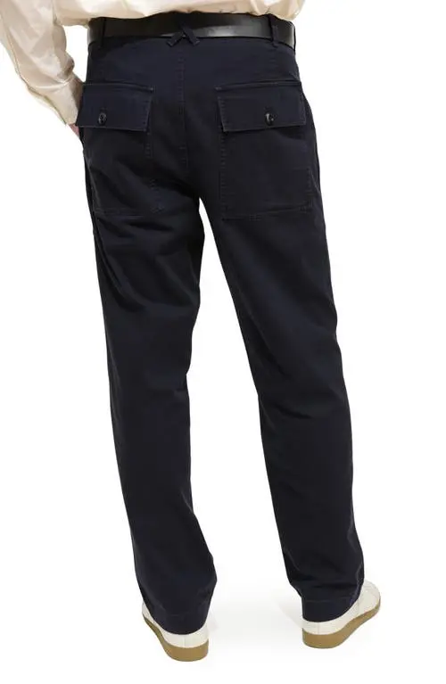 ALEX MILL Cotton Herringbone Field Pants - Navy