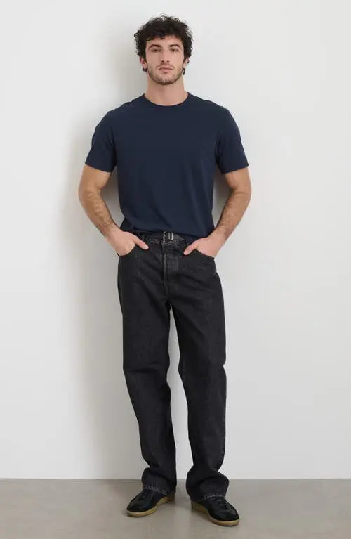 ALEX MILL Standard Heathered T-shirt - Navy