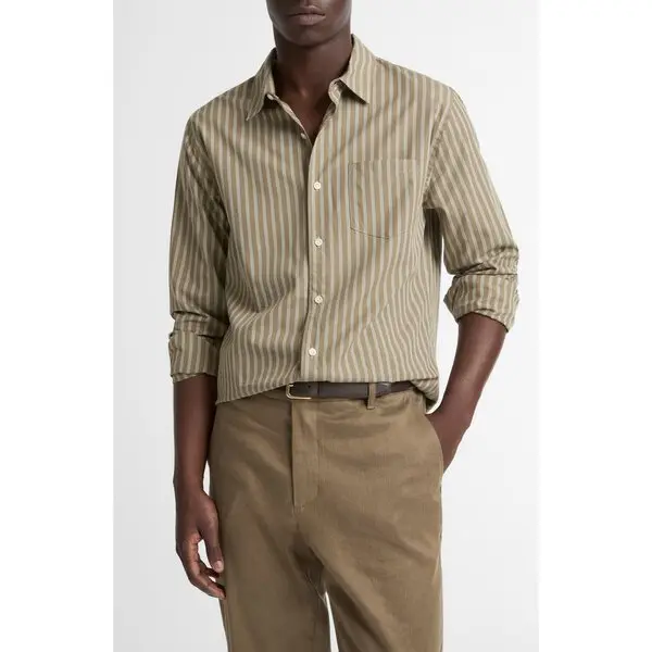 Vince Tryon Stripe Button-up Shirt
