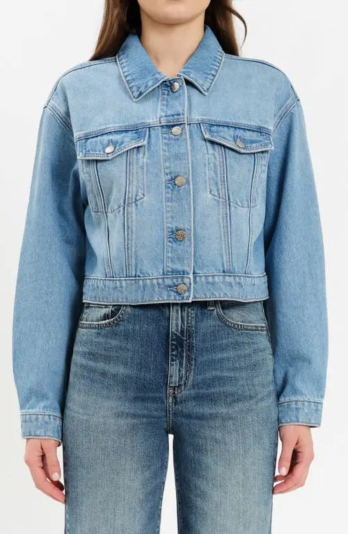 DAZE Del Mar Crop Denim Jacket - Pulse