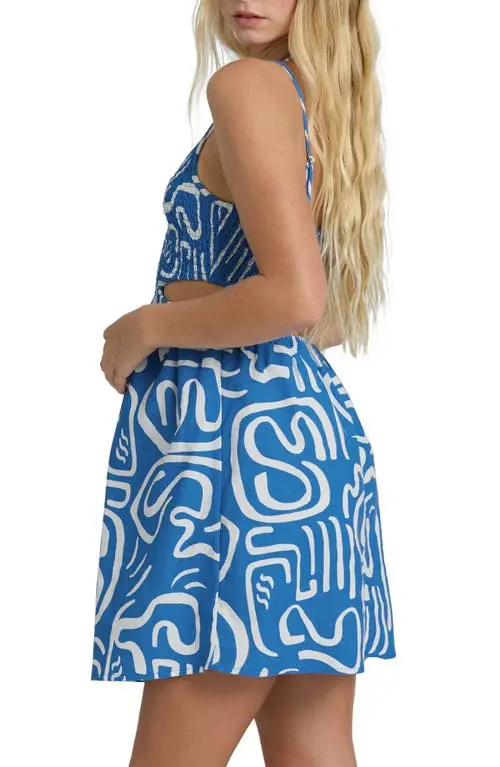 BILLABONG True Desire Floral Cutout Mini Dress