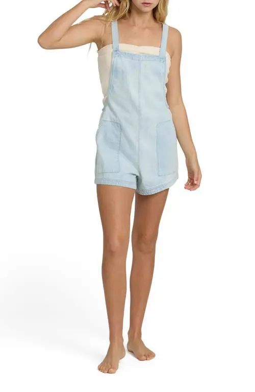 BILLABONG Beach Crush Denim Shortalls - Blue Mist