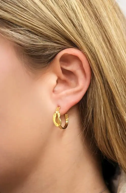 Argento Vivo Love Knot Hoop Earrings