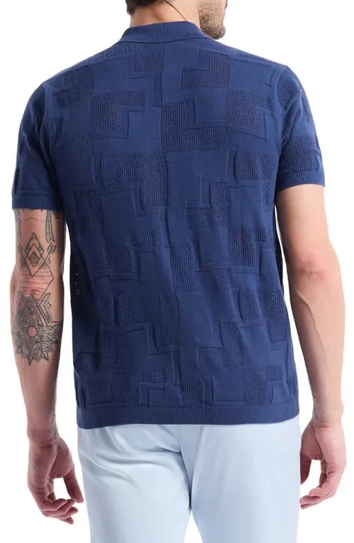 Robert Graham Drayford Short Sleeve Sweater - Navy