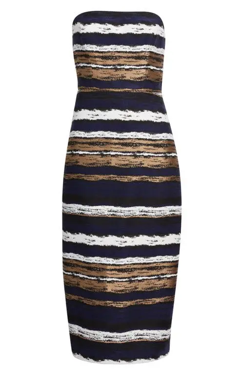 Sam Edelman Strapless Brocade Sheath Dress