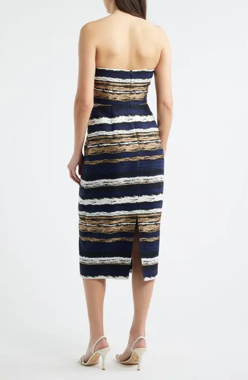 Sam Edelman Strapless Brocade Sheath Dress