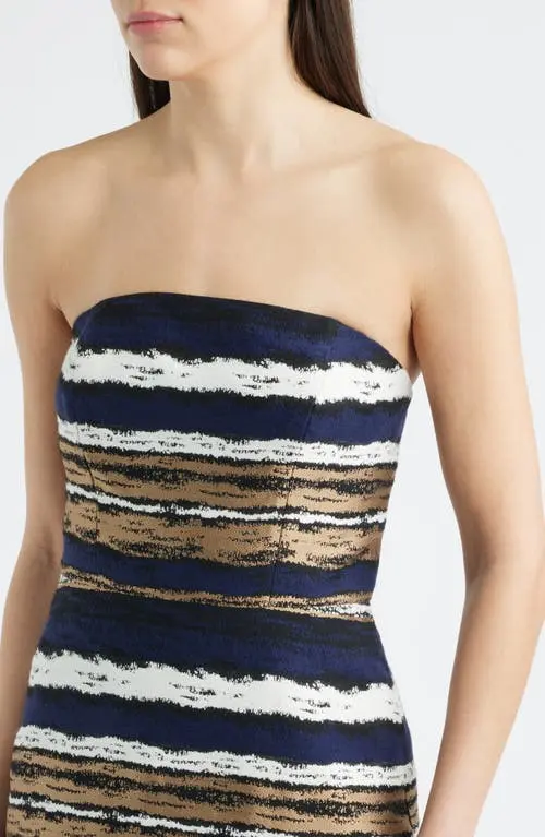 Sam Edelman Strapless Brocade Sheath Dress