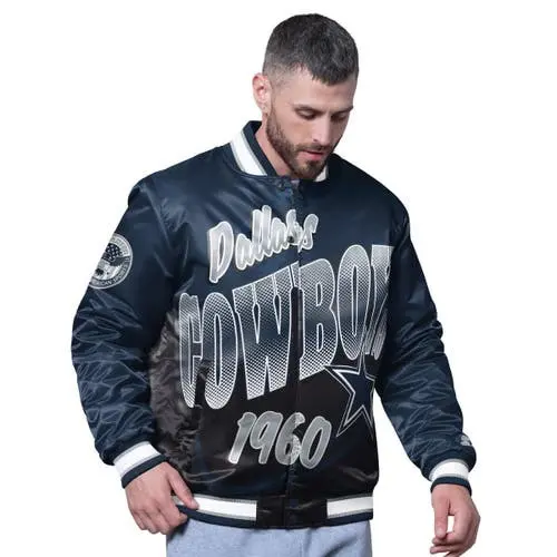 STARTER Dallas Cowboys Pass Rush Varsity Full-snap Jacket