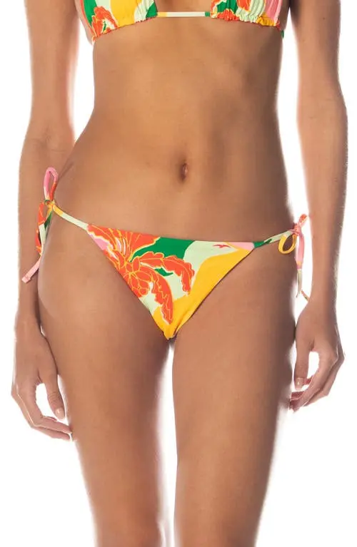 MAAJI Tropical Breeze Sunning Reversible Side Tie Bikini Bottoms - Open Red