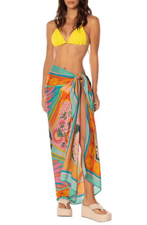 MAAJI 1001 Nights Isla Print Cover-up Pareo - Aquamarine