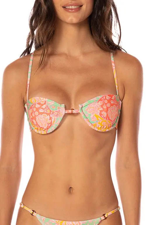 MAAJI Arabian Nights Amatista Underwire Reversible Bikini Top - Bright Yellow