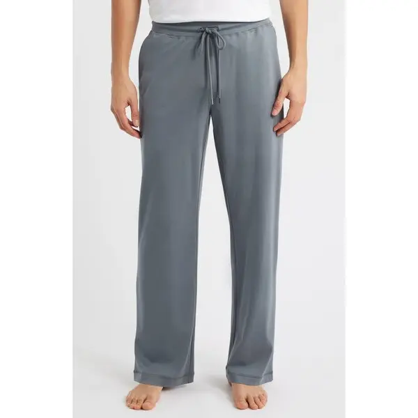 Daniel Buchler Stretch Cotton & Modal Blend Drawstring Pajama Pants - Ocean