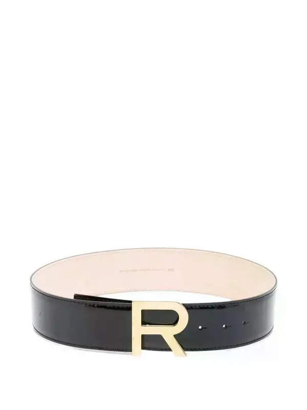 Rochas Logo-buckle Belt - White