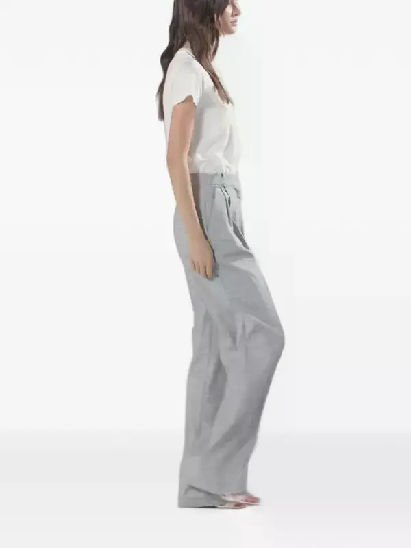 Pinko Wide-leg Trousers - Grey