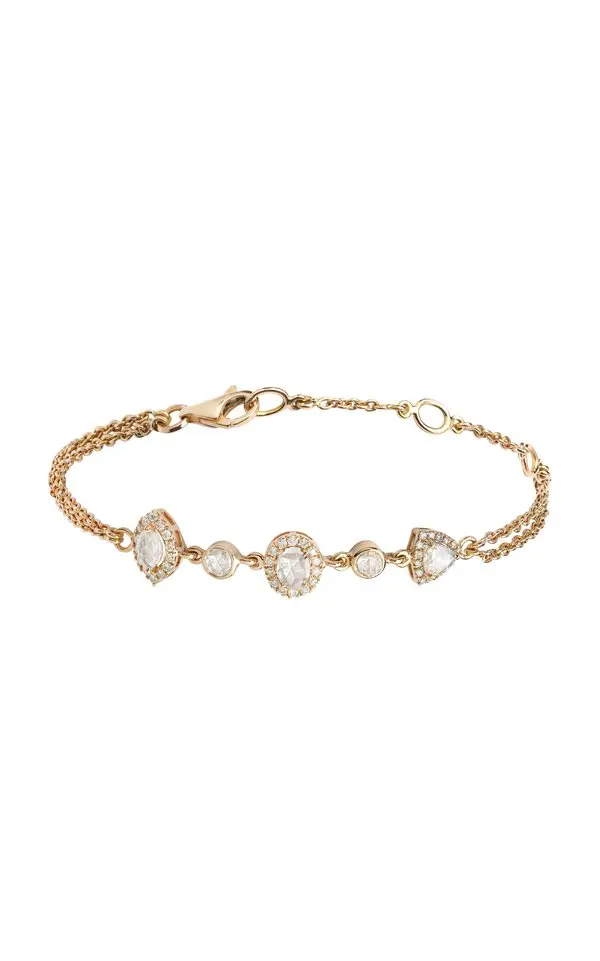 RITIQUE BY RITIKA ATWAL 18k Yellow Éden Quatro Stone Bracelet - Gold