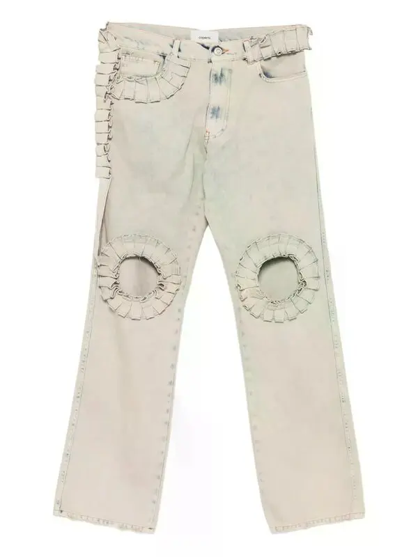 Coperni Ruffled Jeans