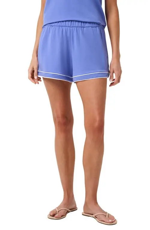 Travis Mathew Terry Varsity Shorts - Baja Blue