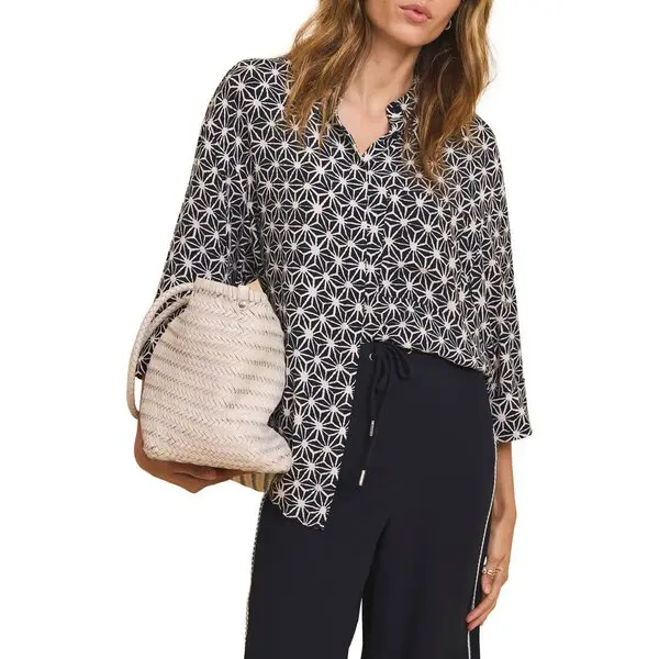 Mint Velvet Geometric Print Shirt
