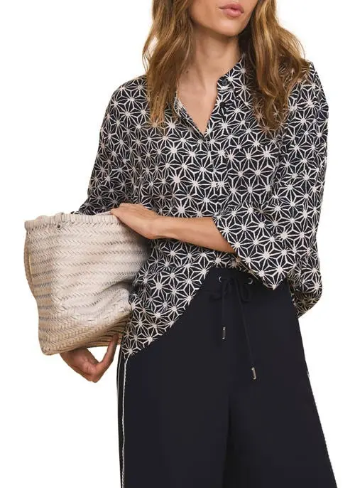 Mint Velvet Geometric Print Shirt