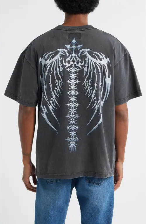 PACSUN Cyber Wings Cotton Graphic T-shirt