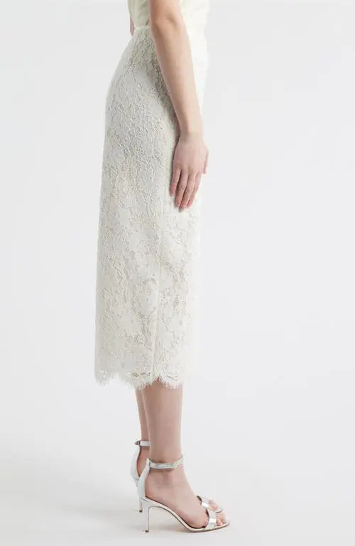 LoveShackFancy Ilse Lace Midi Skirt