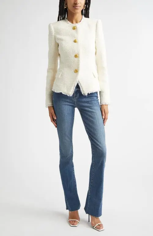 L'Agence Nerina Fringe Bouclé Jacket