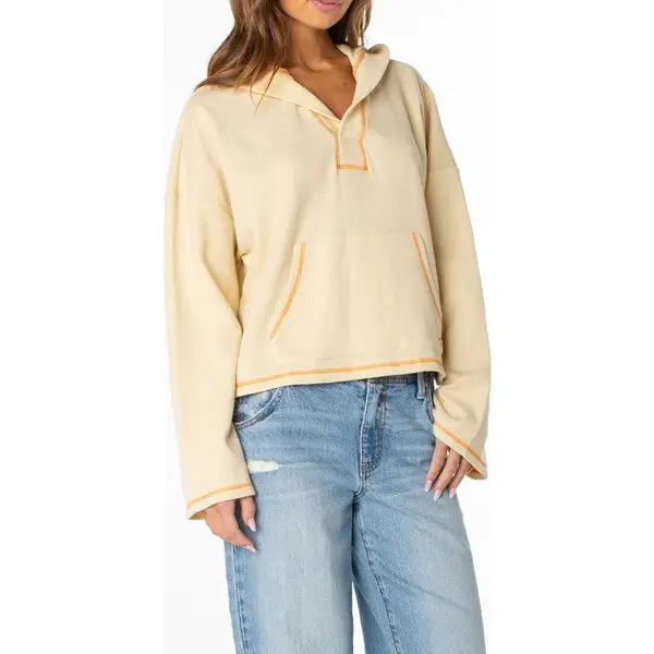 Roxy Seaside Thermal Hoodie - Parchment